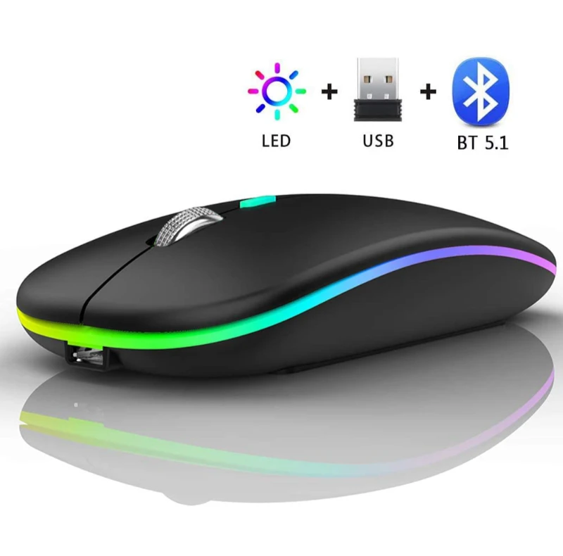 Offbeat Dash LITE Wireless Bluetooth Mouse, Multi-Device Dual Mode ...